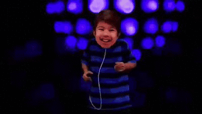 Excited Kid Dance Gif
