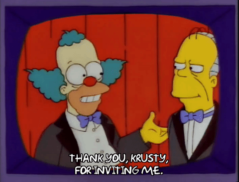 Season 8 episode 13 krusty the clown GIF - Find on GIFER