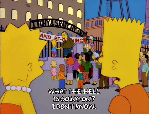Bart simpson lisa simpson season 7 GIF - Find on GIFER