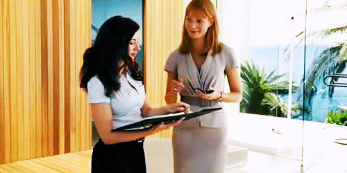 Natasha romanoff iron man 2 pepper potts GIF - Find on GIFER