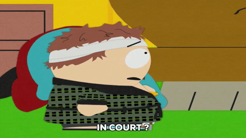 Eric cartman scared court GIF - Find on GIFER