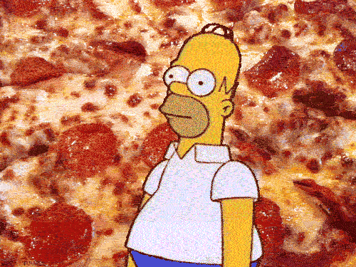 GIF simpson food pizza - animated GIF on GIFER
