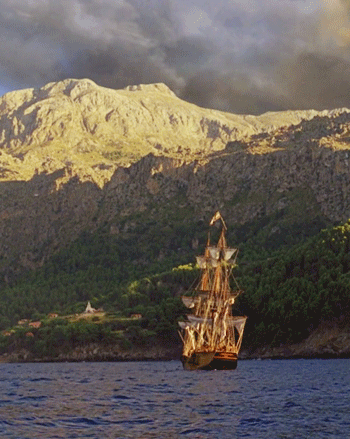 GIF sea boat landscape - animated GIF on GIFER - by Conju