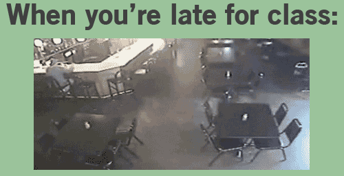 Late To Class Gif