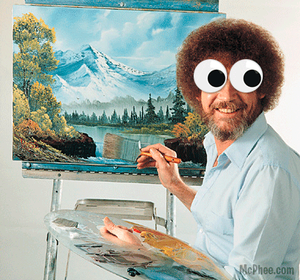 Bob ross GIF - Find on GIFER