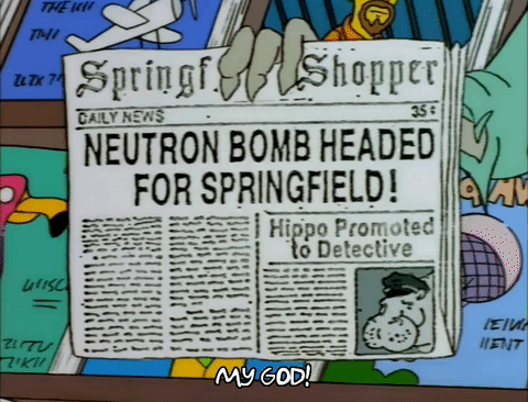 GIF season 9 episode 4 newspaper - animated GIF on GIFER