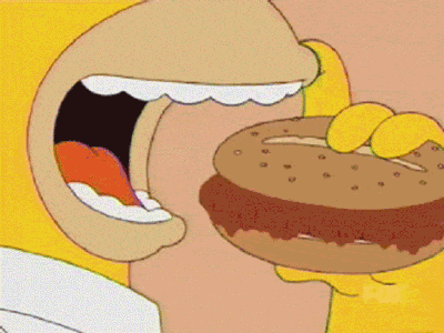 GIF food addiction simpsons - animated GIF on GIFER