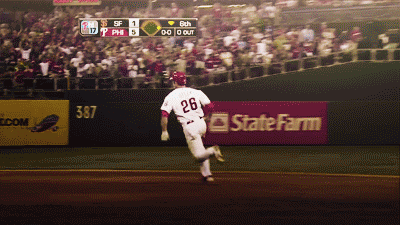 Phillies philadelphia phillies chase utley GIF - Encontrar en GIFER