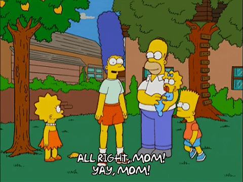 Homer simpson happy bart simpson GIF - Find on GIFER