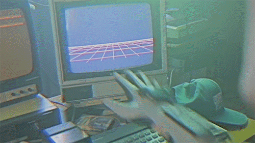 Music video 80s neon GIF - Find on GIFER