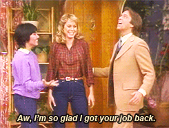 Janet wood threes company jack tripper GIF - Find on GIFER