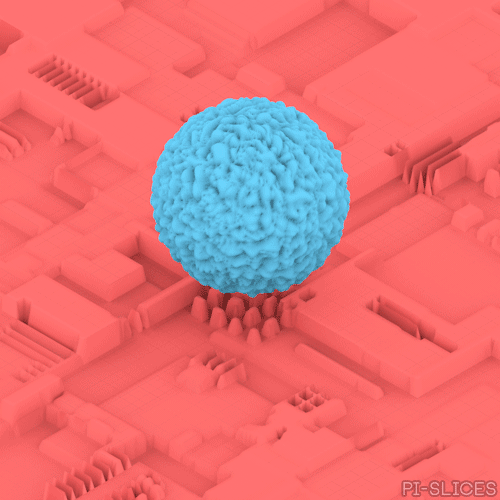 Abstract trippy pi slices GIF - Find on GIFER