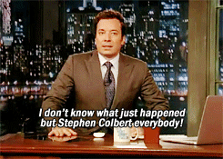 Jimmy fallon stephen colbert dances along GIF - Find on GIFER