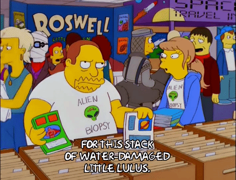Comic book guy episode 9 season 10 GIF - Find on GIFER
