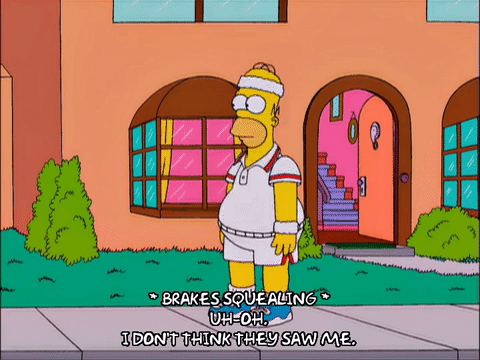 GIF homer simpson episode 12 running - animated GIF on GIFER