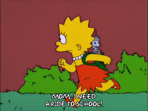 Lisa simpson episode 18 running GIF - Find on GIFER