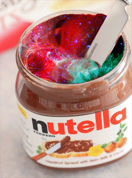 Nutella food space GIF - Find on GIFER