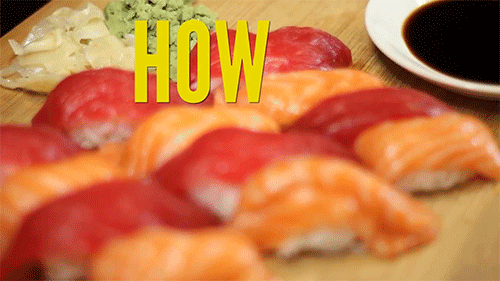 Food sushi how to GIF - Find on GIFER