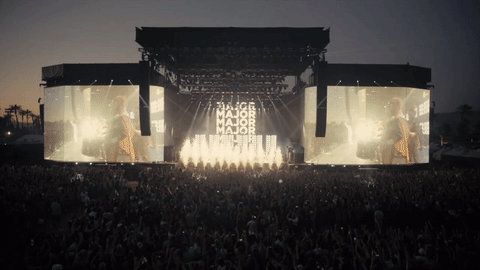Coachella major lazer GIF - Find on GIFER