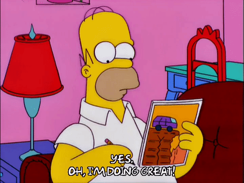 GIF happy homer simpson season 11 - animated GIF on GIFER