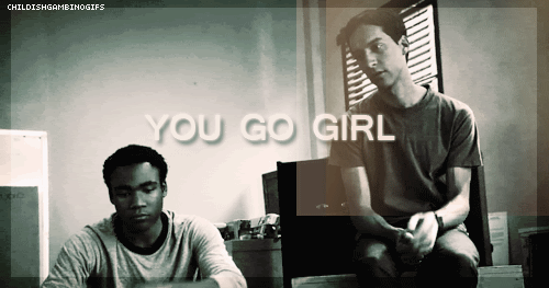 Donald Glover Community Gif Fire