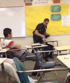 Police brutality police school resource officer GIF - Find on GIFER