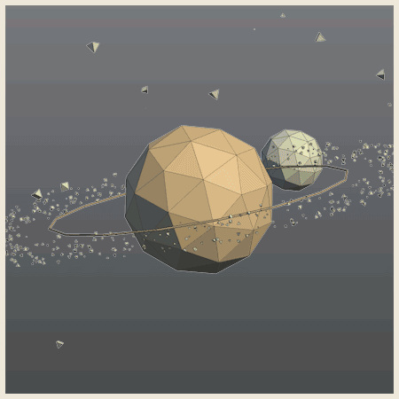 Saturn 3d c4d GIF - Find on GIFER