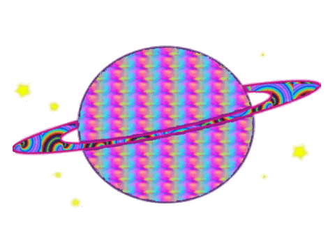 Transparent saturn trippy GIF - Find on GIFER