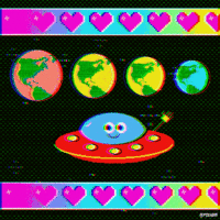 Planet alien retro video games GIF - Find on GIFER