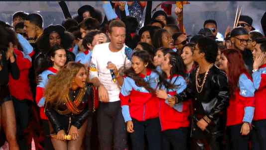 Halftime show super bowl 2016 GIF - Find on GIFER