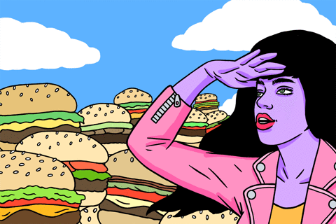 Cheeseburger hamburger day GIF - Find on GIFER