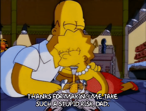 GIF homer simpson lisa simpson season 9 - animated GIF on GIFER