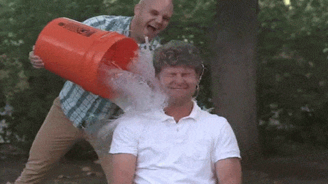 Science physics ice bucket challenge GIF - Find on GIFER