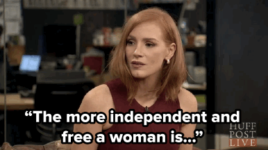 GIF women mic feminism - animated GIF on GIFER
