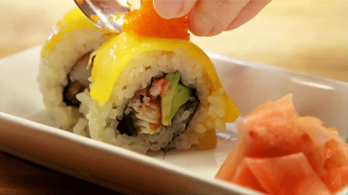Sushi food japan GIF - Find on GIFER