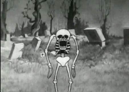 Spooky Skeleton Gif