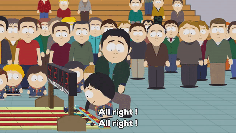 Stan marsh running exclaiming GIF - Find on GIFER