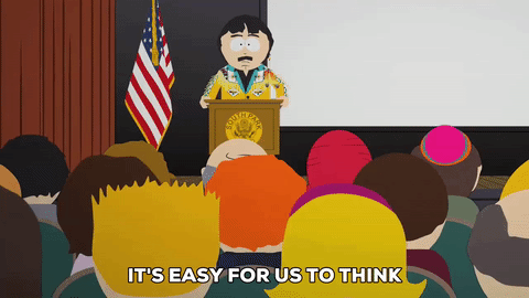Randy marsh speech podium GIF - Find on GIFER