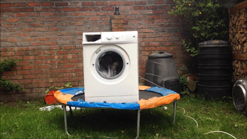 GIF art brick washing machine - animated GIF on GIFER