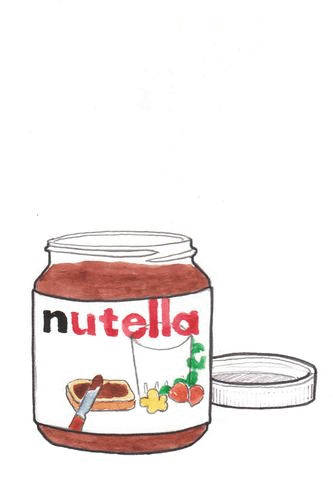 Nutella art food GIF - Find on GIFER