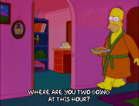 Midnight snack homer simpson bart simpson GIF - Find on GIFER