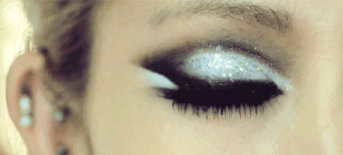 Eye makeup celebrities face GIF - Find on GIFER