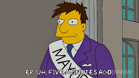 GIF episode 16 season 19 mayor quimby - animated GIF on GIFER