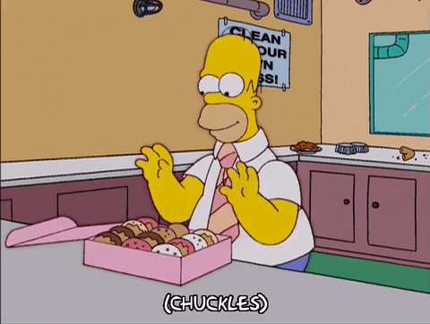 GIF homer simpson episode 1 eating - animated GIF on GIFER