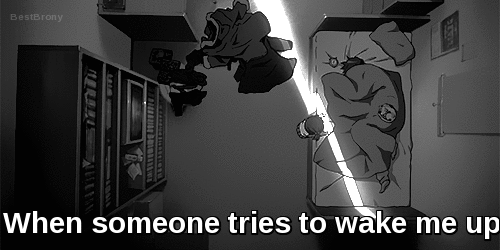 Sleep wake GIF - Find on GIFER