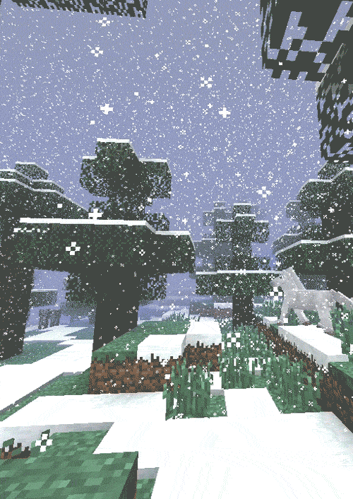 Minecraft gaming snow GIF - Find on GIFER