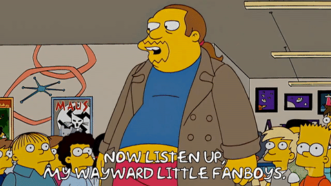Episode 7 season 19 comic book guy GIF - Find on GIFER