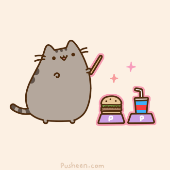 Pusheen cat food GIF - Find on GIFER