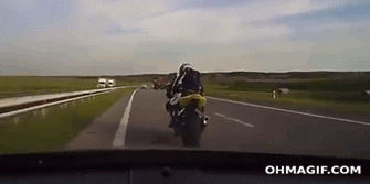 GIF dash cam fail fall - animated GIF on GIFER