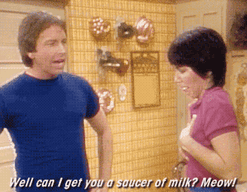 GIF threes company jack tripper janet wood - animated GIF on GIFER